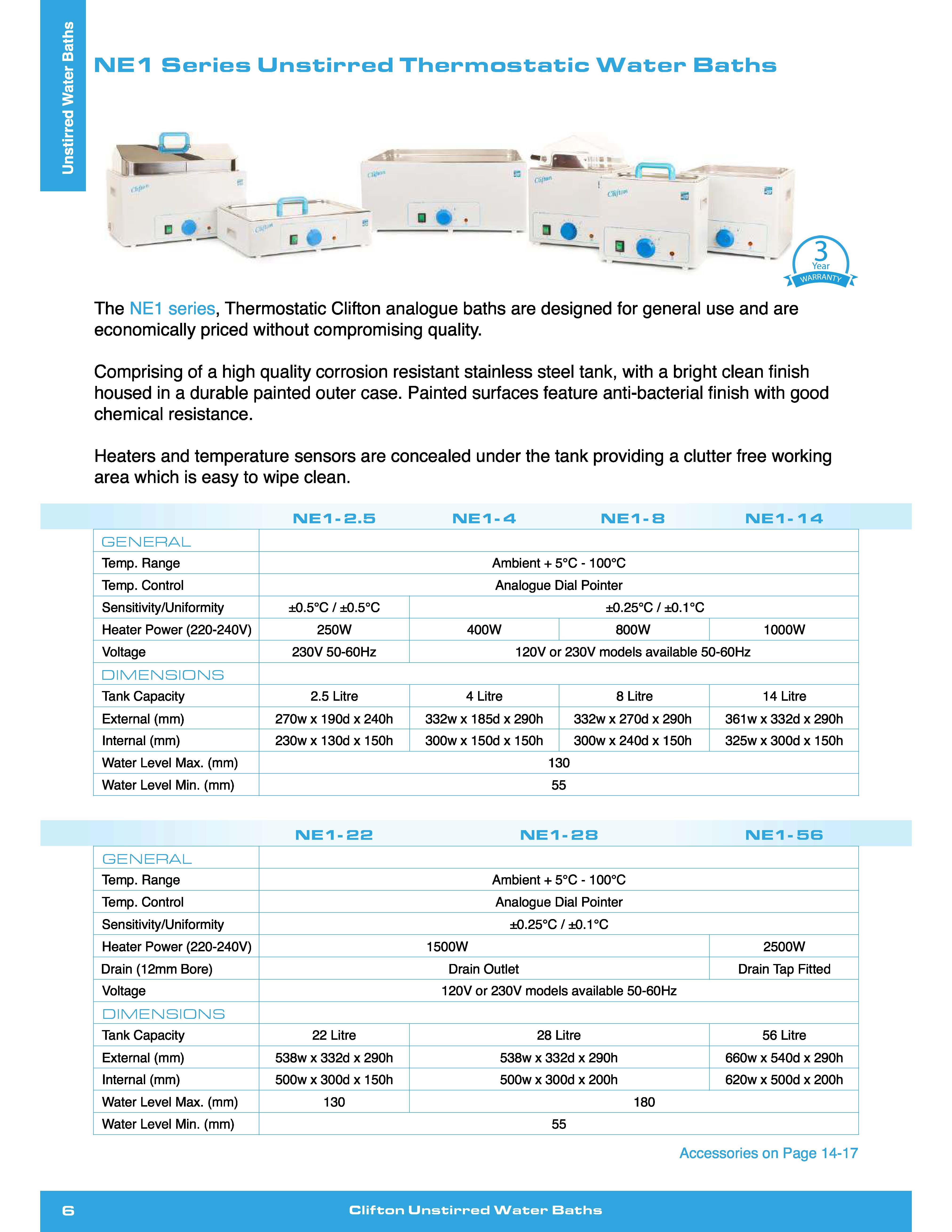 Clifton NE1 series Water Baths | Lab'IN Co